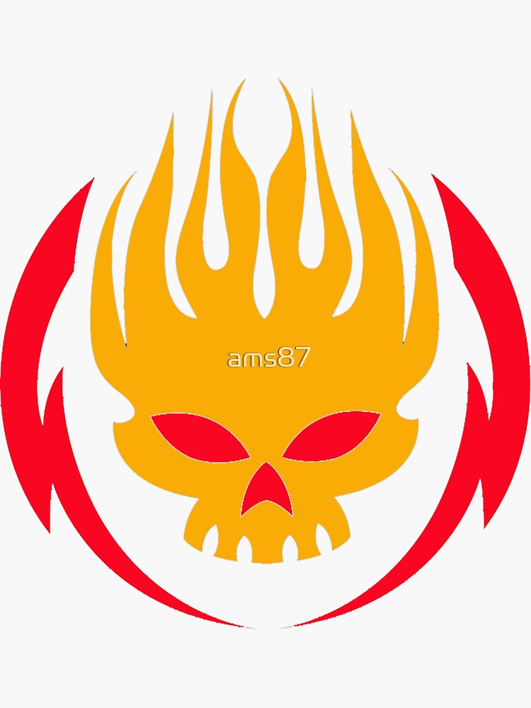 "offspring logo 2 band rock favorite classic97" Sticker by ams87 ...