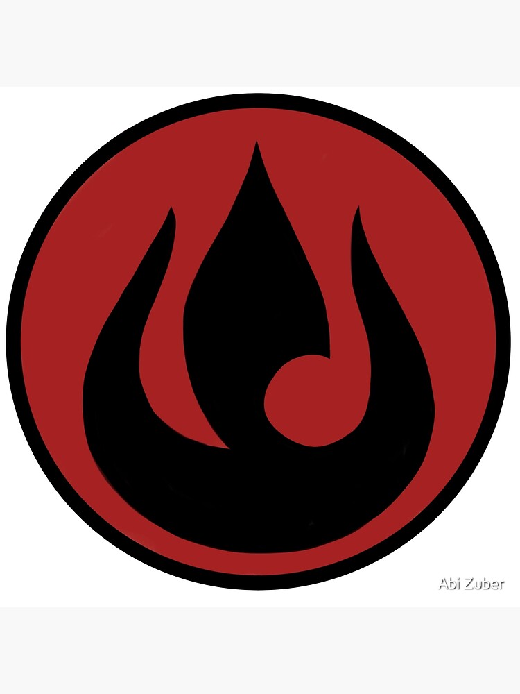 "Fire Nation Emblem- Avatar the Last Airbender" Poster for Sale by ...