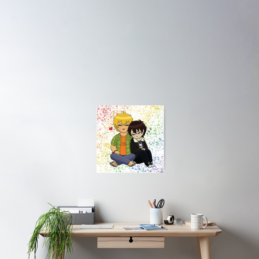 "Sleepy Solangelo" Poster by cailinpeters | Redbubble