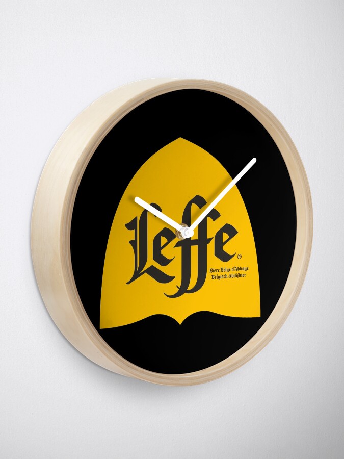 "leffe beer belgisch" Clock for Sale by BUJURS | Redbubble