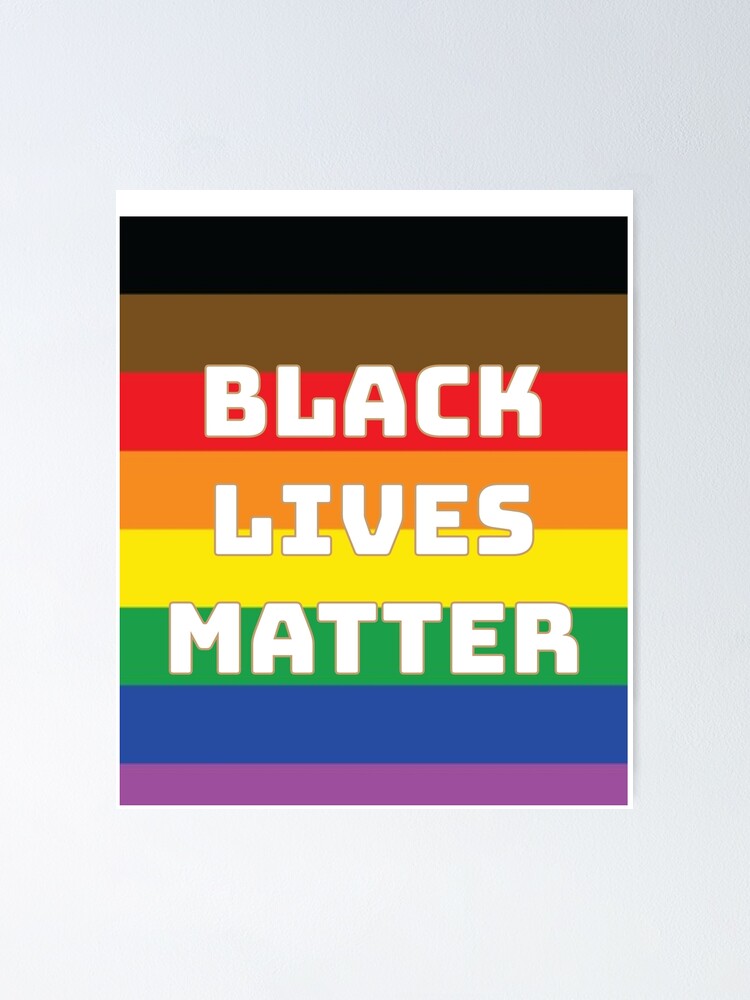 "BLM - POC rainbow" Poster by ADMINRED | Redbubble