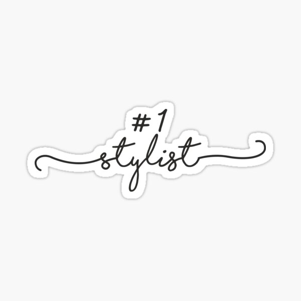 " Hair stylist Elegant Cursive Letter" Sticker for Sale by Tetete ...