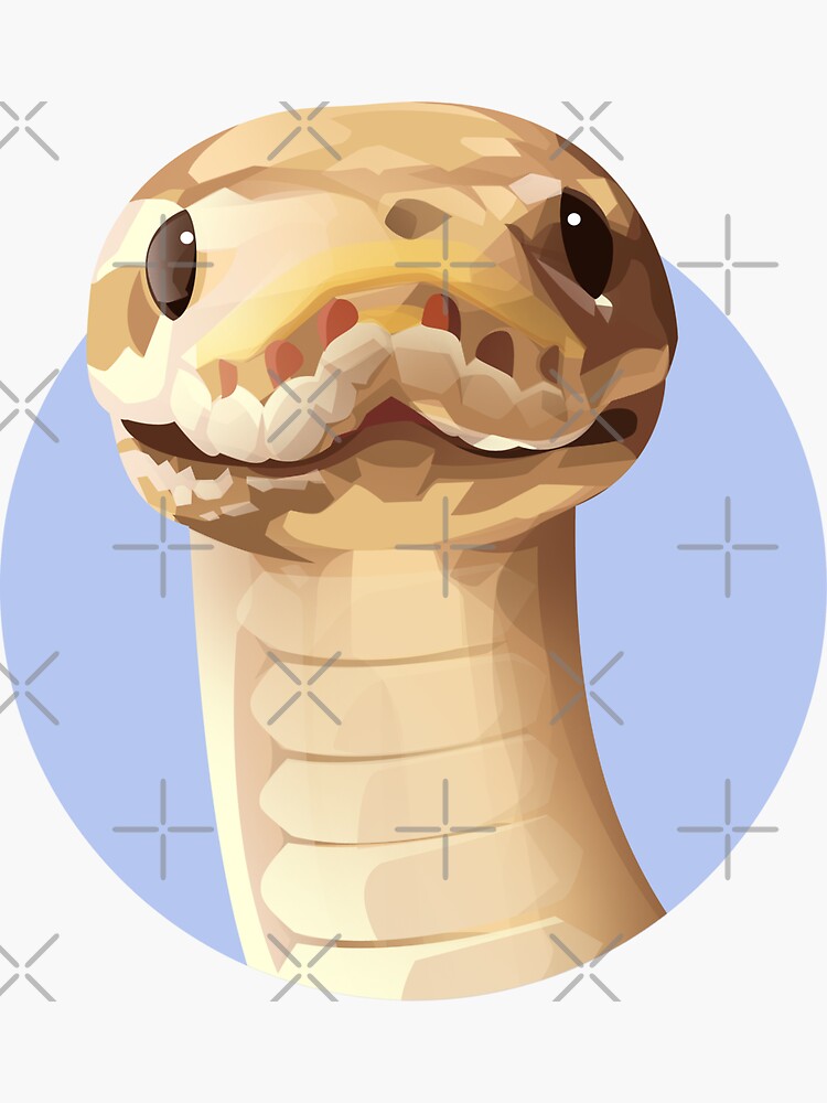 "Banana Ball Python Snake" Sticker for Sale by joobjoobthesnek | Redbubble