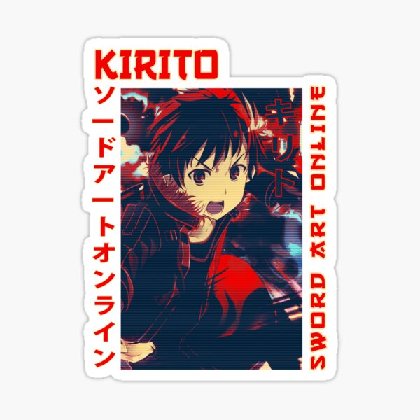 "Kirito Sword Art Online" Sticker for Sale by Anime303SL | Redbubble