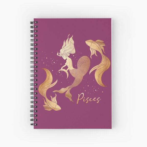 "Pisces Woman Swimming Between Two Fish in the night sky with stars ...