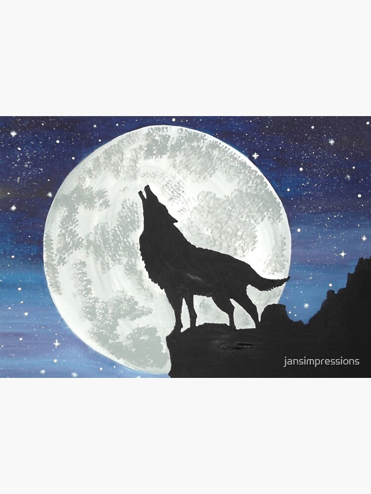"'Night Howl'" Sticker for Sale by jansimpressions | Redbubble