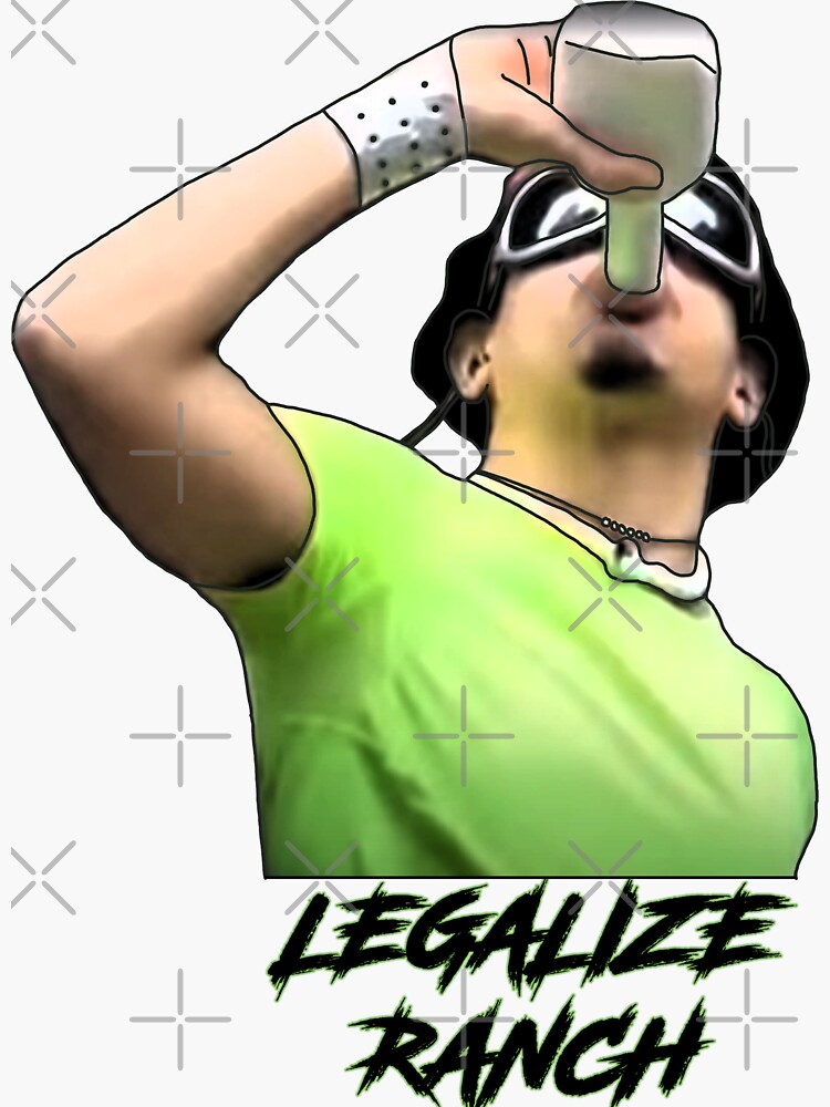 "Legalize Ranch" Sticker for Sale by FakeRealLife | Redbubble