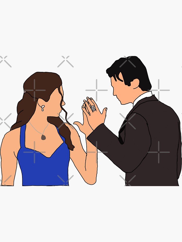 "delena- tvd" Sticker by esteladietschh | Redbubble