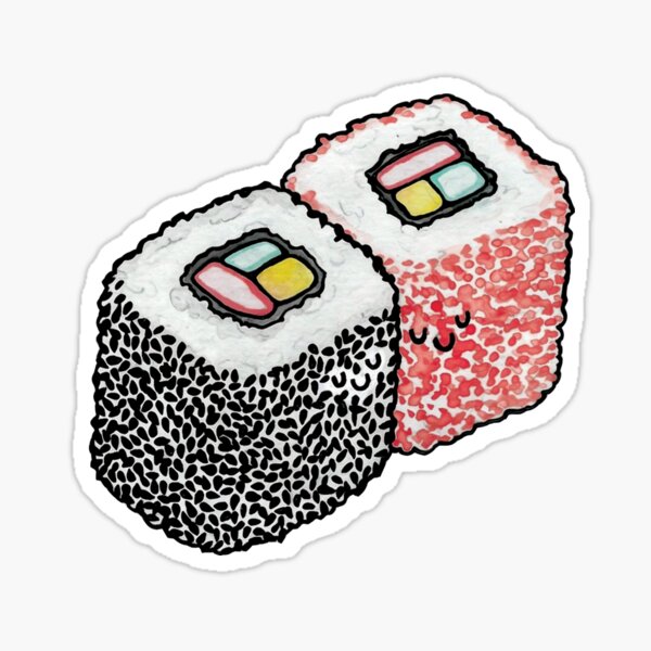 "California Maki" Sticker for Sale by vneubronner | Redbubble