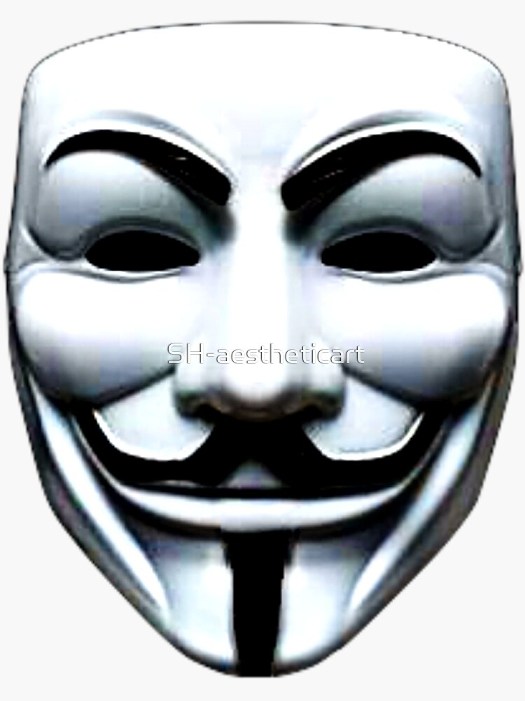 "Anonymous " Sticker for Sale by SH-aestheticart | Redbubble