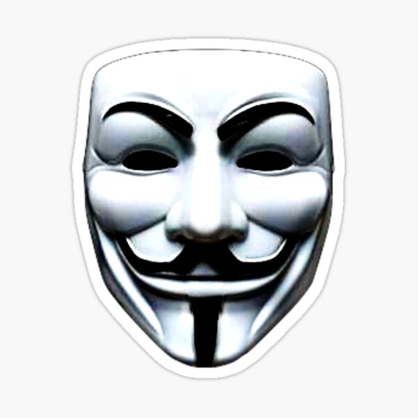 "Anonymous " Sticker for Sale by SH-aestheticart | Redbubble