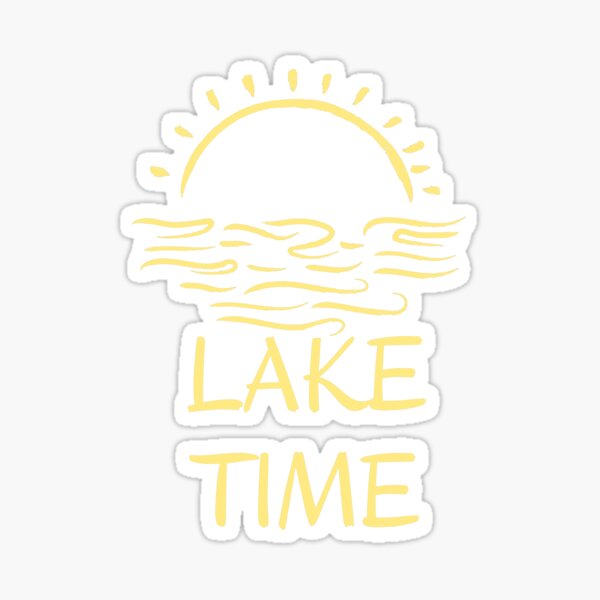 "Summer Lake Time" Sticker for Sale by LudaCackalica | Redbubble
