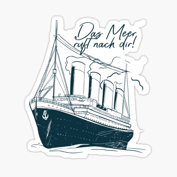 "Ship sea captain " Sticker for Sale by ArtStyleAlice | Redbubble