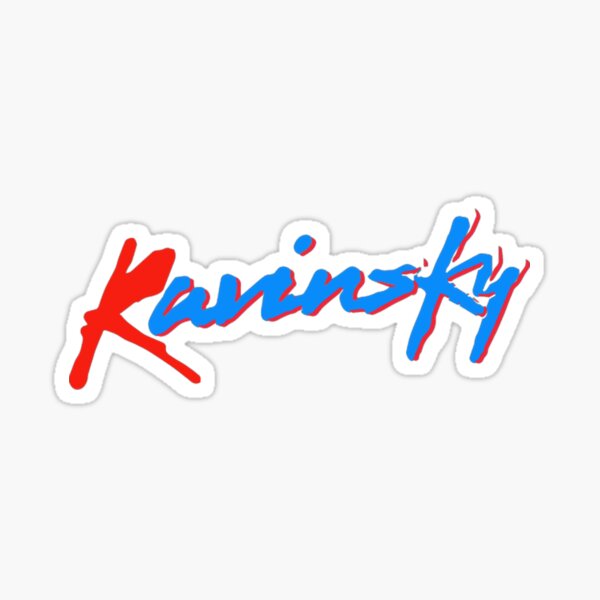 "kavinsky" Sticker for Sale by Mengrelo | Redbubble