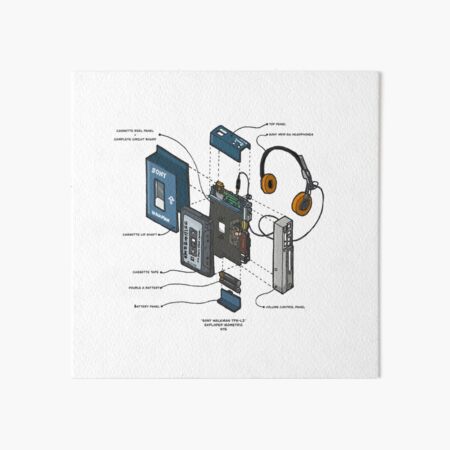 "SONY WALKMAN" Art Board Print for Sale by TheExploded | Redbubble