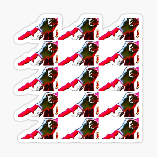 "Tessellating. Geometrical. Repeating. Raised Fist Pattern " Sticker by ...