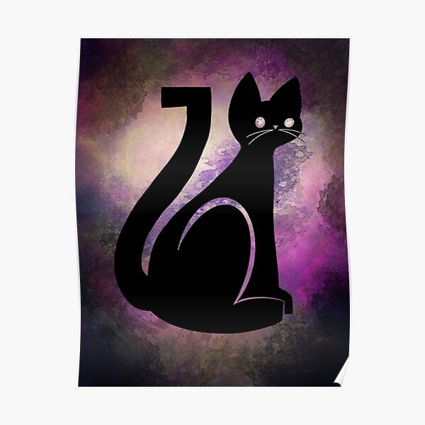 "Void Kitty" Poster by alaura-gonzalez | Redbubble