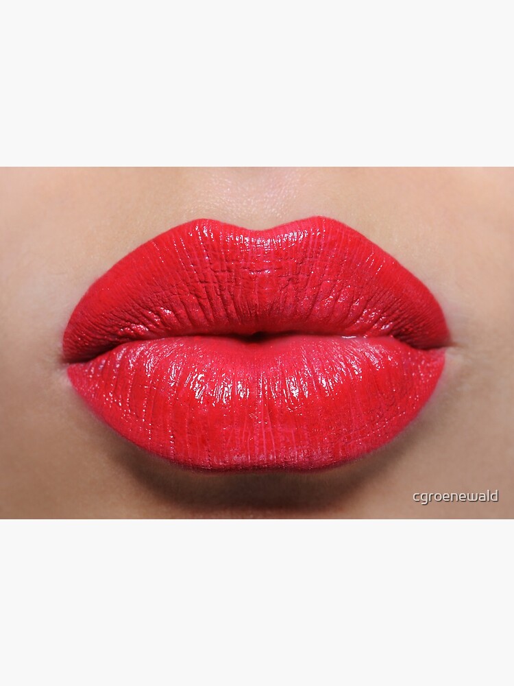 "Kissable - Red Pouty Lips." Mask for Sale by cgroenewald | Redbubble