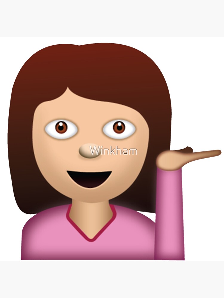 Sassy Lady Hand Emoji Photographic Print For Sale By Winkham Redbubble