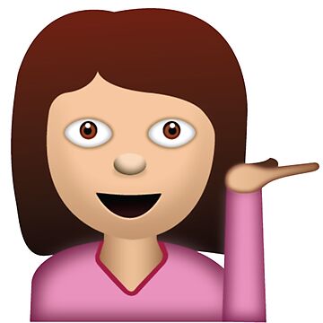 "Sassy Lady hand emoji" Sticker for Sale by Winkham | Redbubble