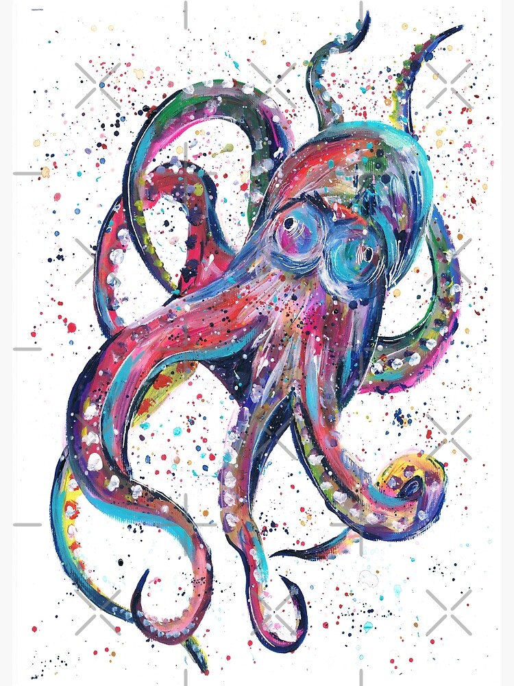 "Ollie the Rainbow Octopus " Art Print for Sale by EmmaLC-Art | Redbubble