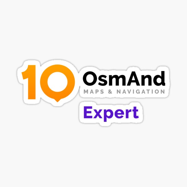 "10 years of OsmAnd" Sticker for Sale by osmand | Redbubble