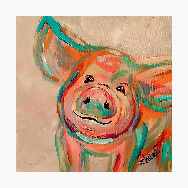 "Bertram Piggy Original Art by zhane" Photographic Print by zhane-art ...