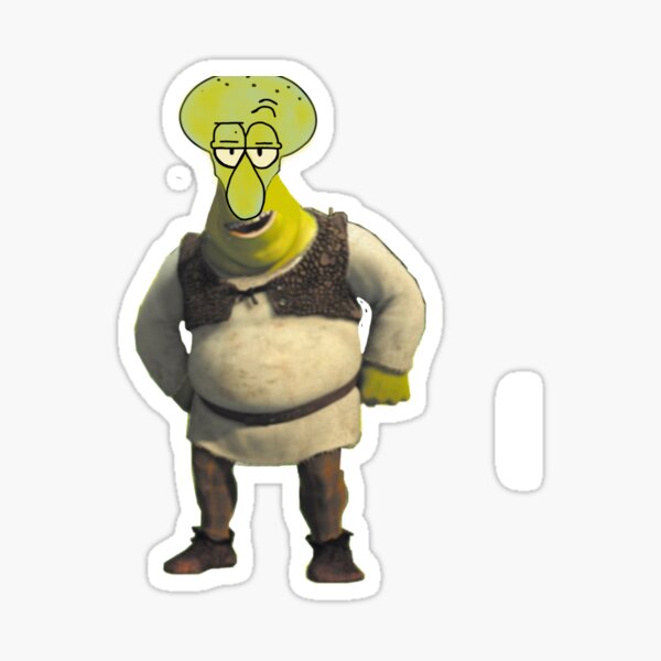 "Shrek x Thaddäus Meme Aufkleber (shrekward);)" Sticker von rockilau ...
