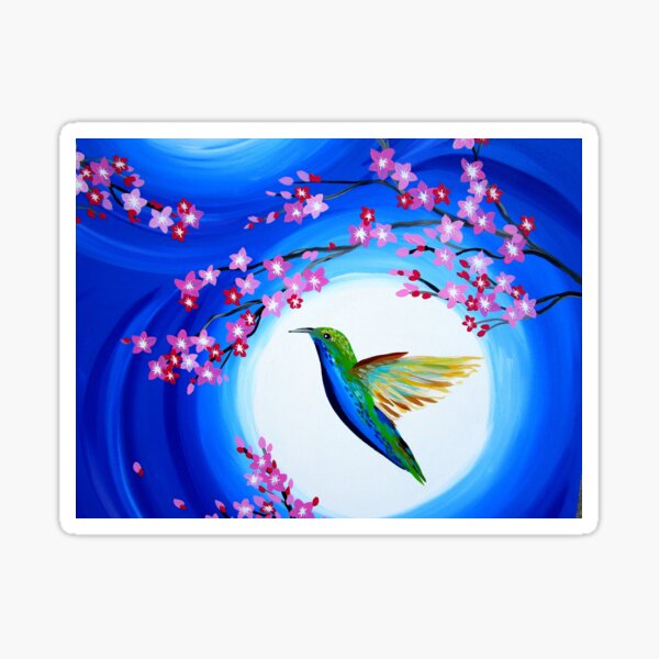 "Sakura Dream Sequence" Sticker by cathyartist | Redbubble
