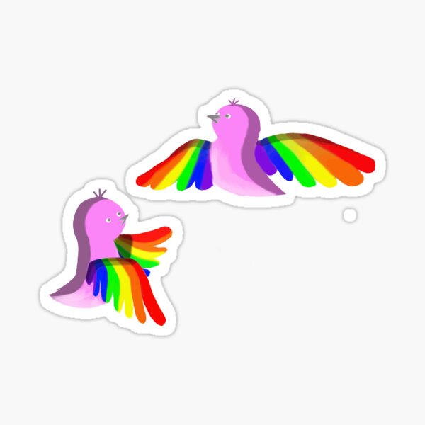 "Pride Bird" Sticker by MUniqueDesign | Redbubble