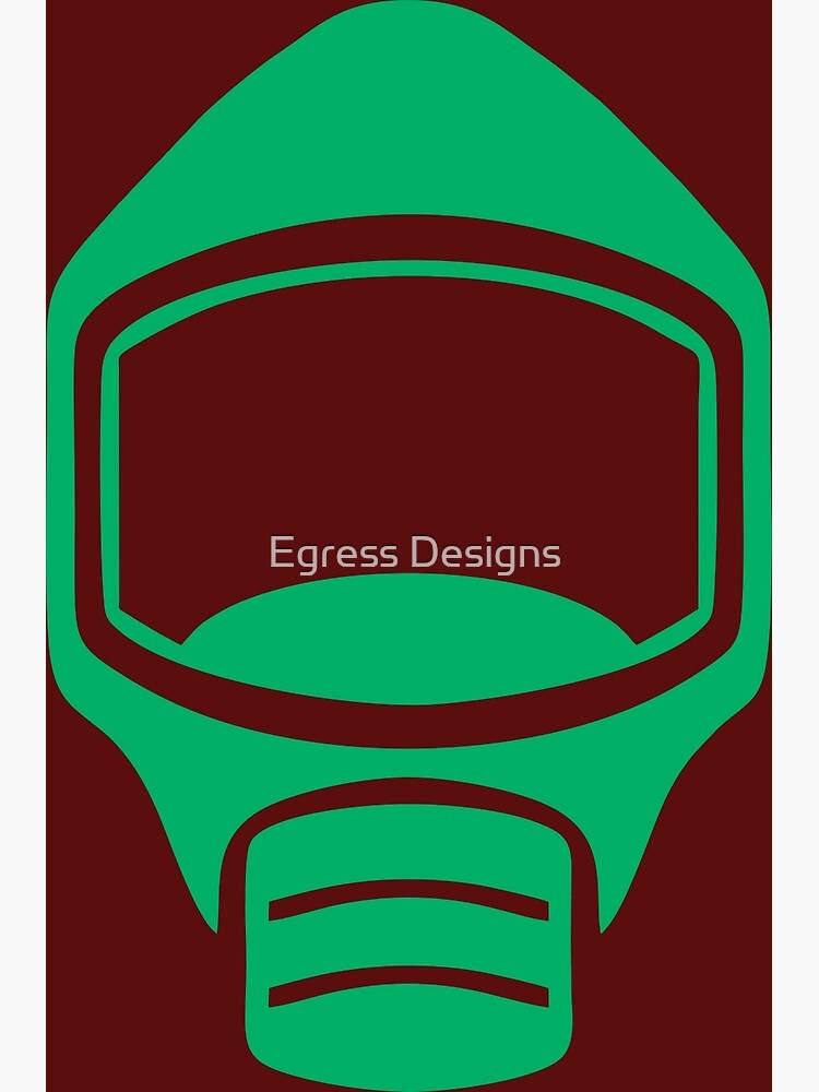 Póster «Emergency Escape Mask (or Smoke Hood, or Gas Mask) Sign» de ...