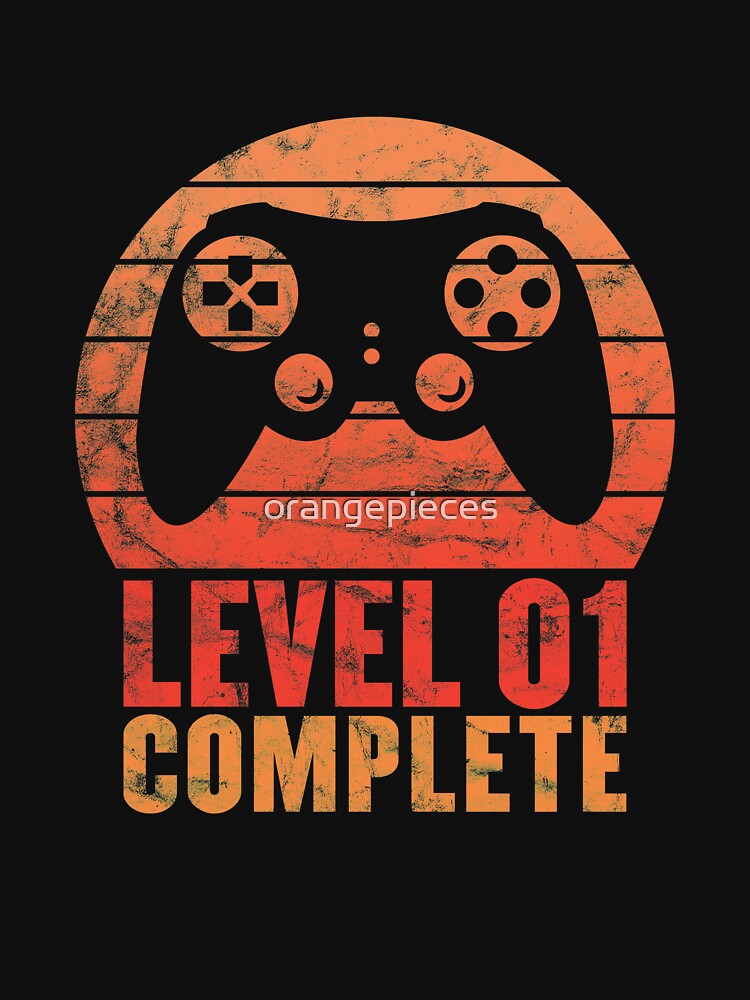 "Level 1 Complete Vintage Shirt 1st Wedding Anniversary Tee" T-shirt by ...