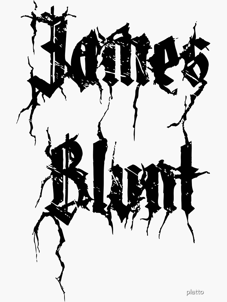 "JAMES BLUNT " Sticker for Sale by platto | Redbubble