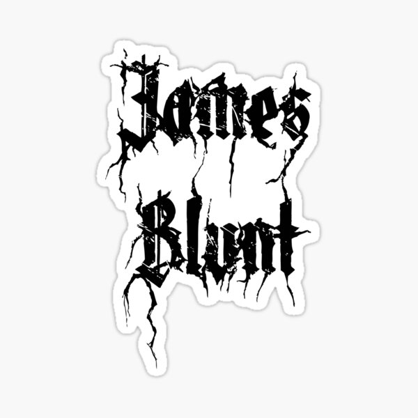 "JAMES BLUNT " Sticker for Sale by platto | Redbubble