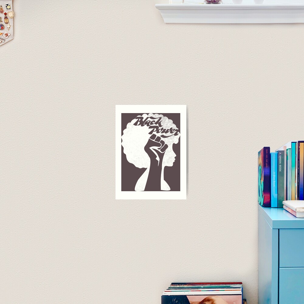 "geballte Faust BLACK POWER Afro Girl | Afroamerikanern Rassismus und ...