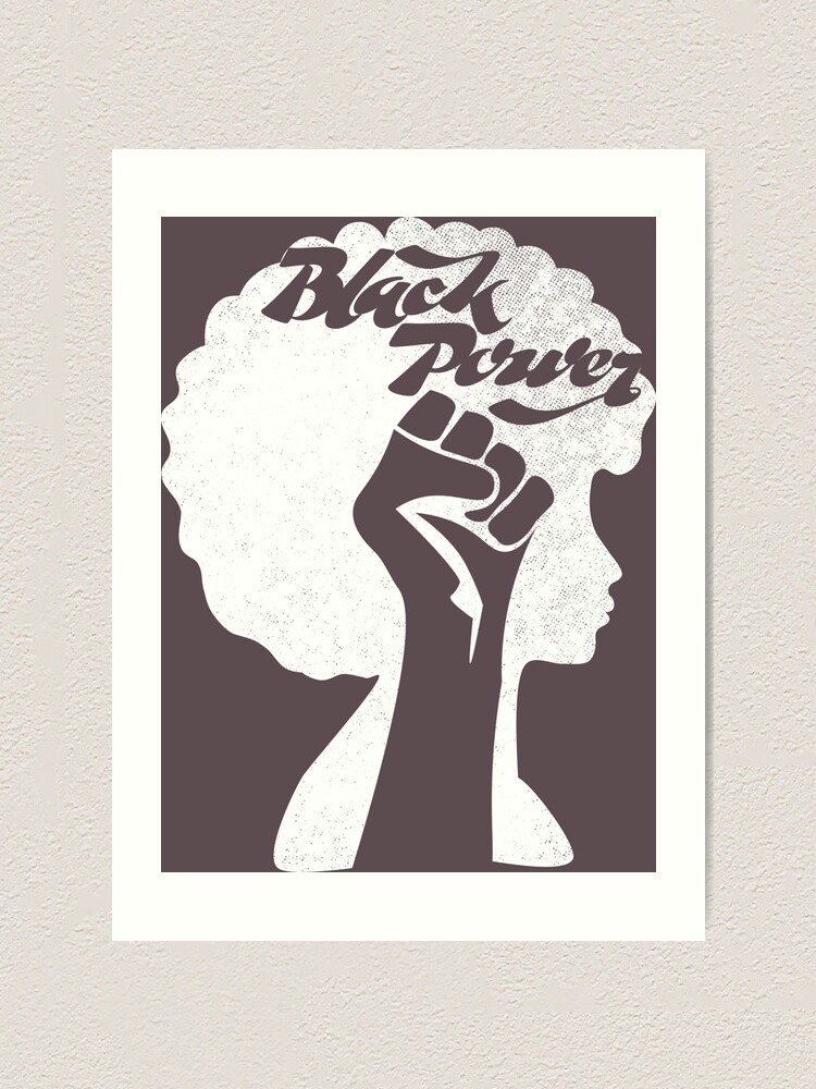"geballte Faust BLACK POWER Afro Girl | Afroamerikanern Rassismus und ...