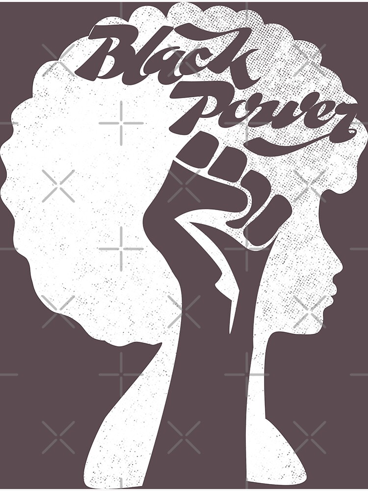 "geballte Faust BLACK POWER Afro Girl | Afroamerikanern Rassismus und ...