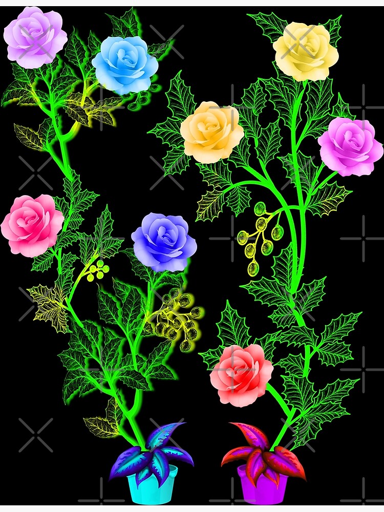 "Beauty of positive with colorful flowers and plants" Poster by inpeace ...