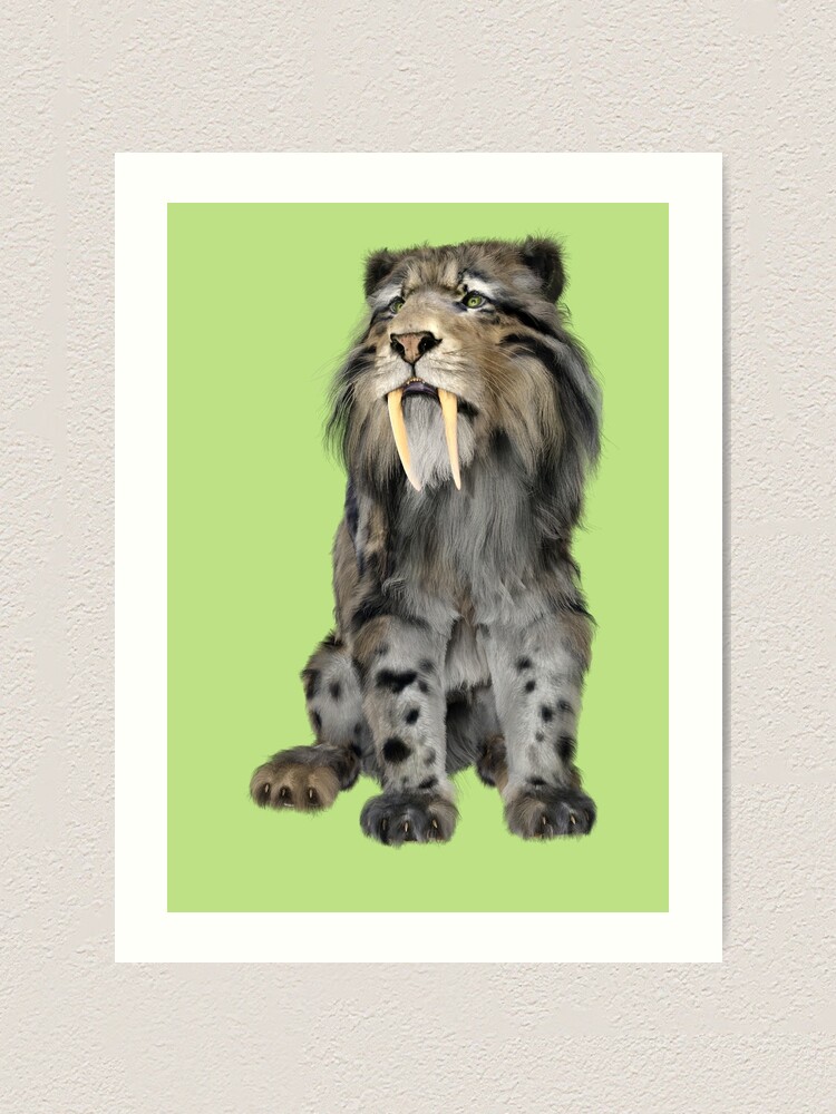 "Sabertooth Tiger" Art Print for Sale by Vac1 | Redbubble