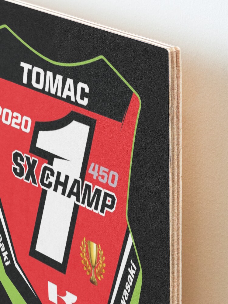 "Eli Tomac Supercross 2020 Champion ET3 RED Number Plate" Mounted Print ...