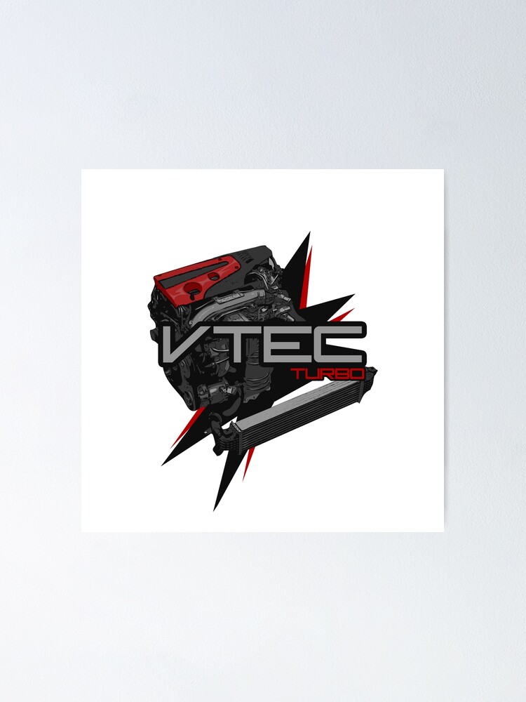"VTEC Turbo Engine Design" Poster for Sale by l13psna | Redbubble