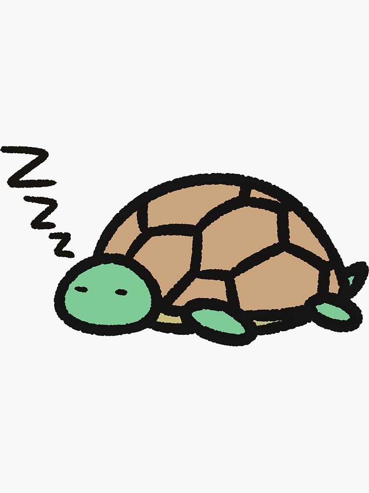 "Lazy Turtle" Sticker for Sale by RCarloB | Redbubble