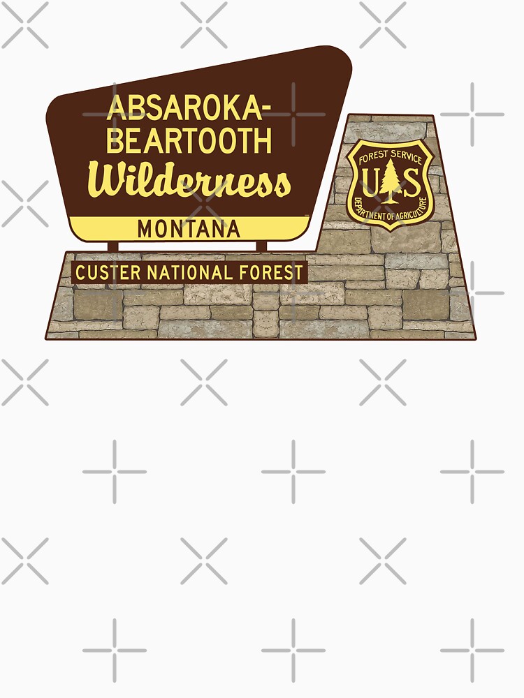 T-shirt « Absaroka Beartooth Wilderness Custer National Forest Montana ...