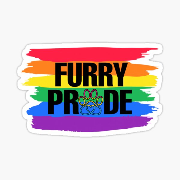 "Furry Pride Pansexual" Sticker for Sale by jadiekinseth | Redbubble