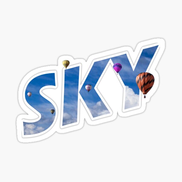 "Sky" Sticker for Sale by fontandrea | Redbubble