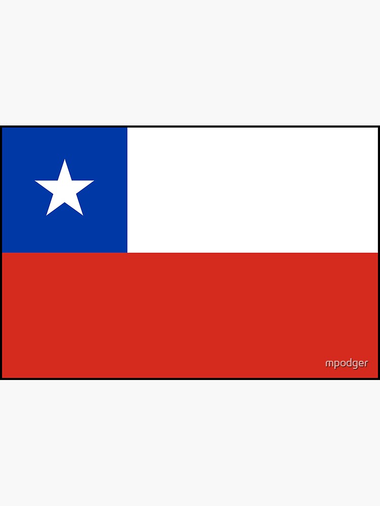 "Chile Flag Gifts, Stickers & Products" Sticker for Sale by mpodger ...