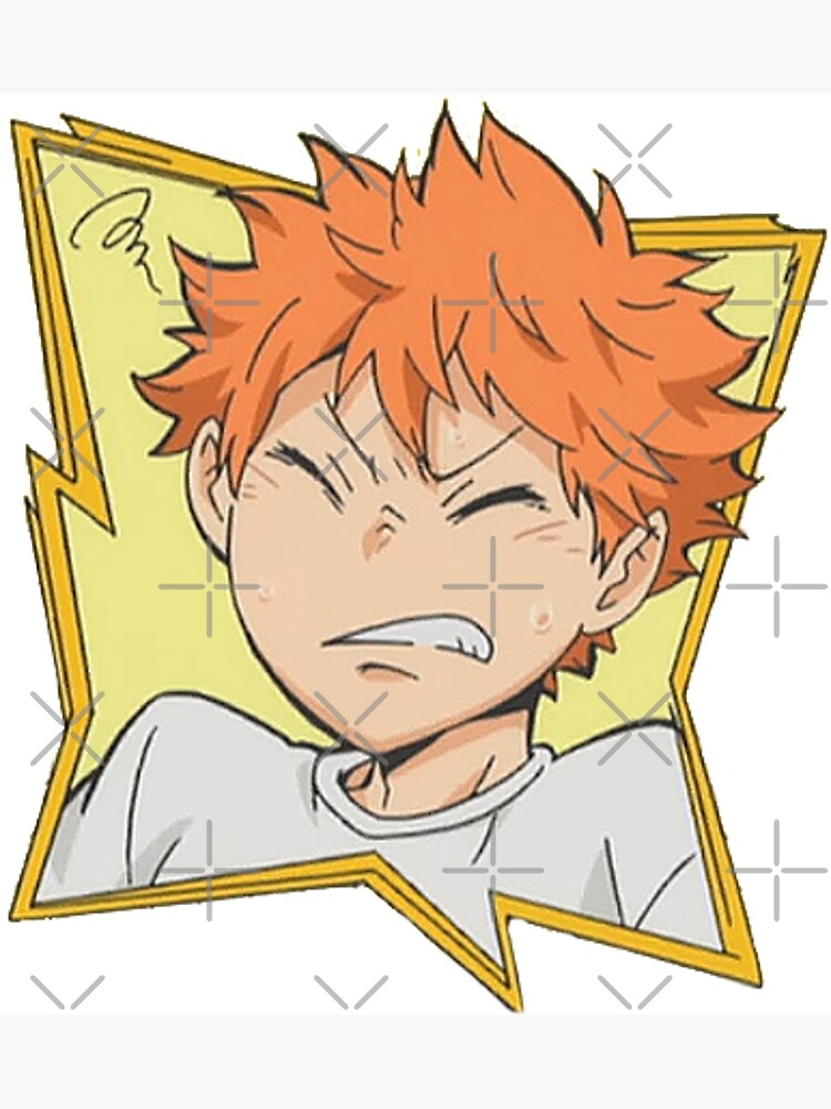 "Angry Shoyo Hinata Haikyuu! Bubble Sticker" Poster by Elsogoals ...