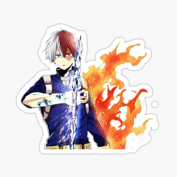 "Shoto from my hero academia" Sticker by Anime-Dude | Redbubble