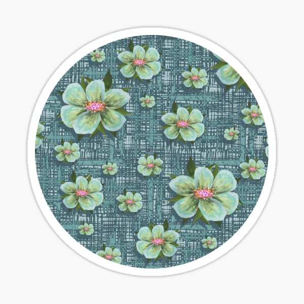 " pink details and a background like linen fabric" Sticker for Sale by ...