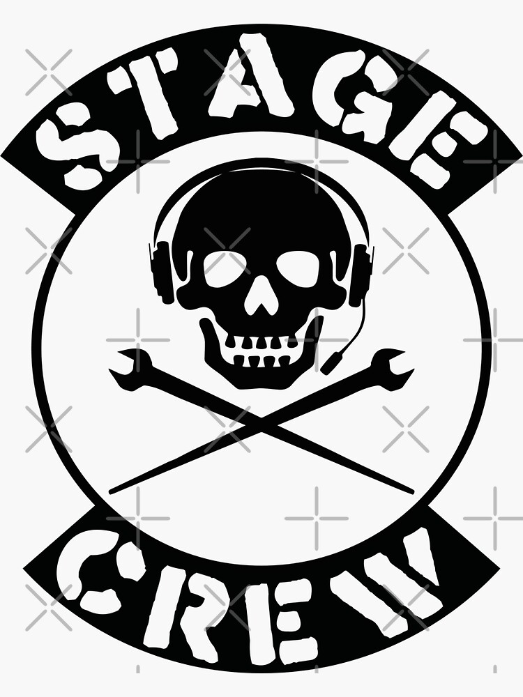"Stage Crew" Sticker for Sale by callmeberty | Redbubble